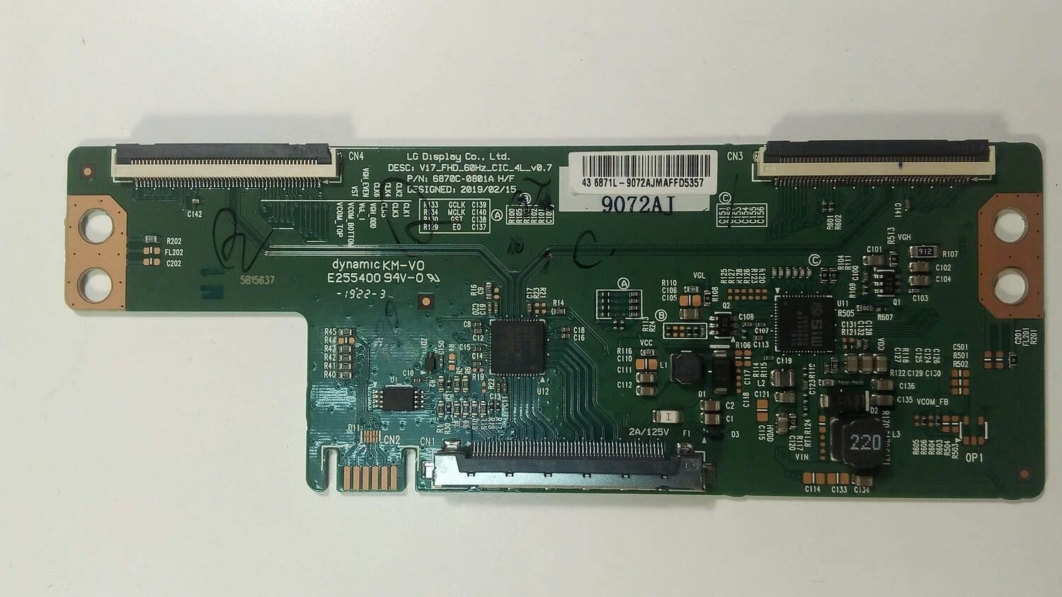 T-con Board Модуль управления LCD панелью V17_FHD_60Hz_CIC_4L_v0.7 6870C-0801A H/F панели K430WDF для 43Pfs5034/60 Lcd Телевизор Плата разъемов арт. 10923