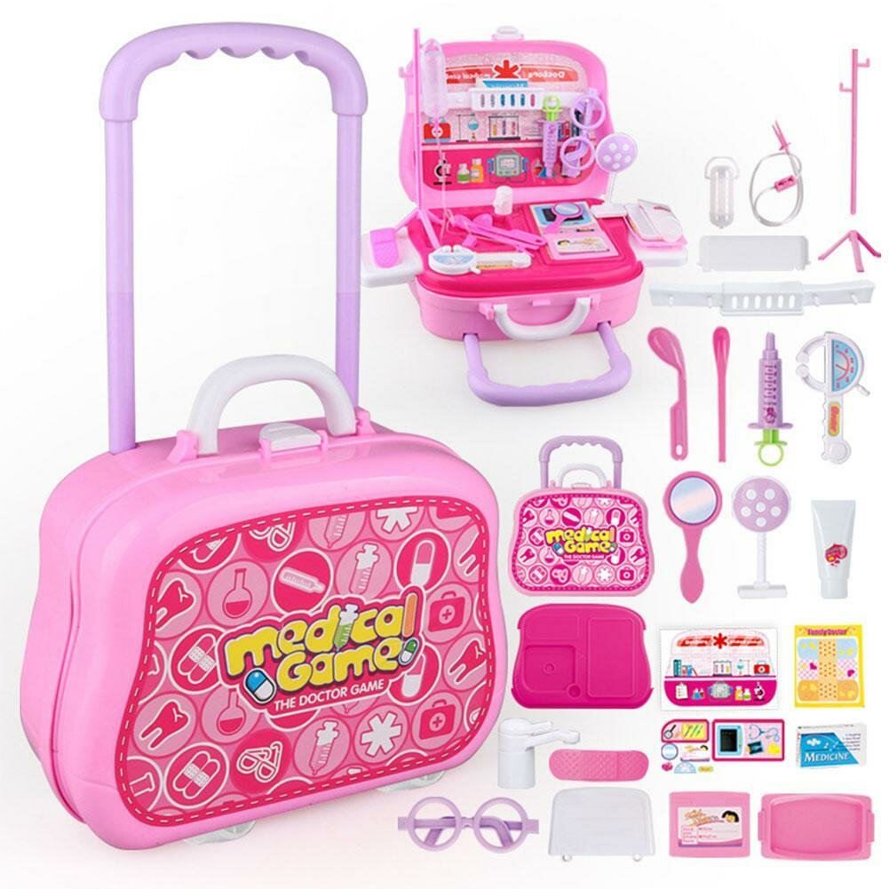 26 шт./набор имитация тягового бруса коробка медицинский набор игрушечный набор докторский набор игровой домик игрушка подарок на день рождения фестиваль