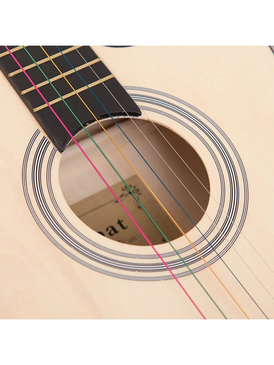 Акустическая гитара для начинающих, 38 дюймов, 6 струн,