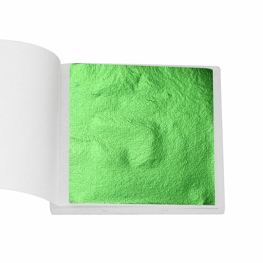 Поталь листовая 100 листов 8х8 см для декора, золочения, позолоты, творчества, реставрации, росписи, декупажа, подарков, ручных работ, декоративных изделий, художественных проектов