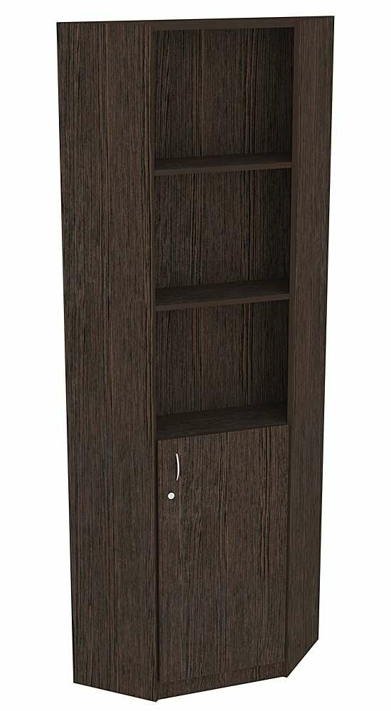 Стеллаж угловой из ДСП серии Эконом №5 с дверкой 810 мм, Дуб Венге