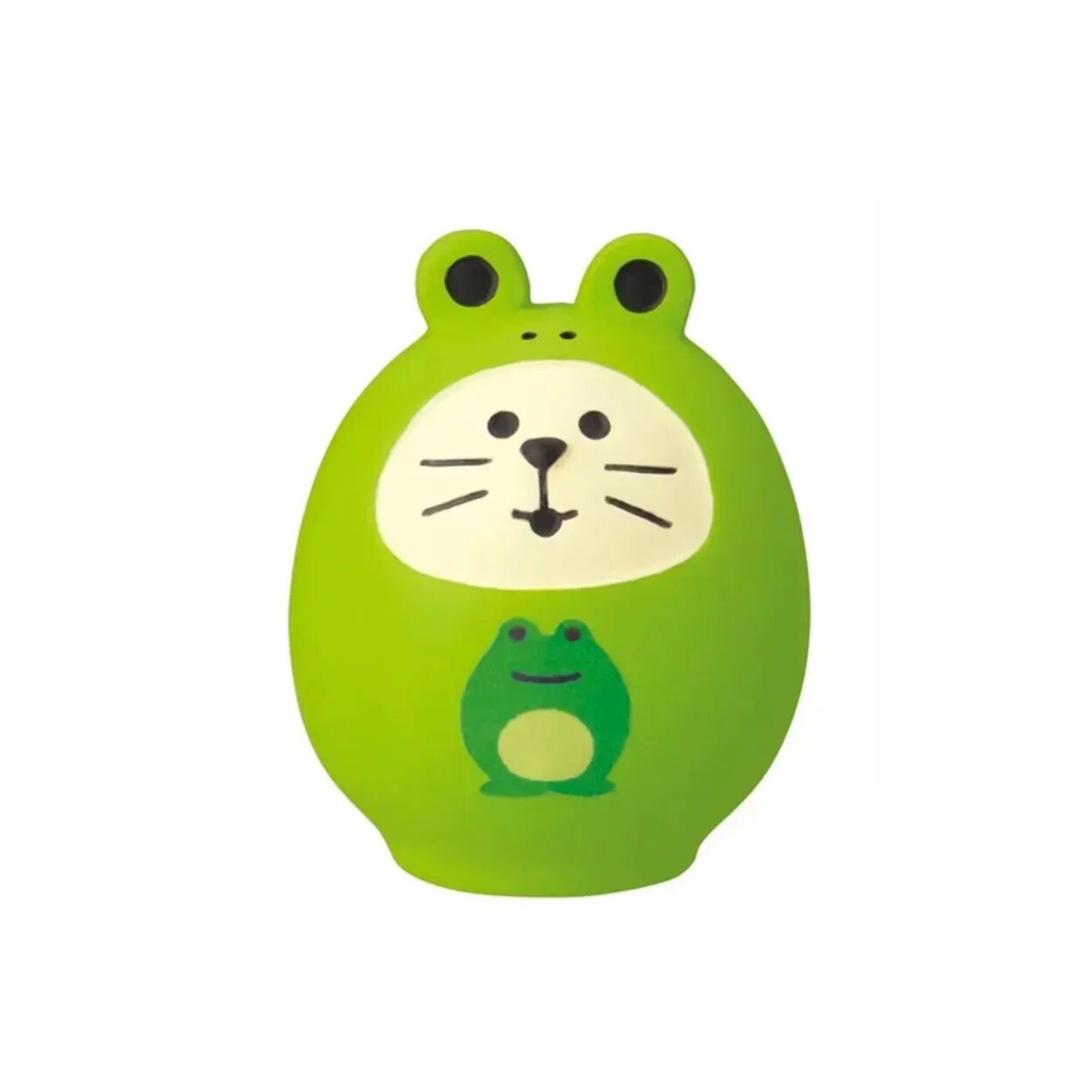 Японская миниатюрная фигурка лягушки из полимера 9