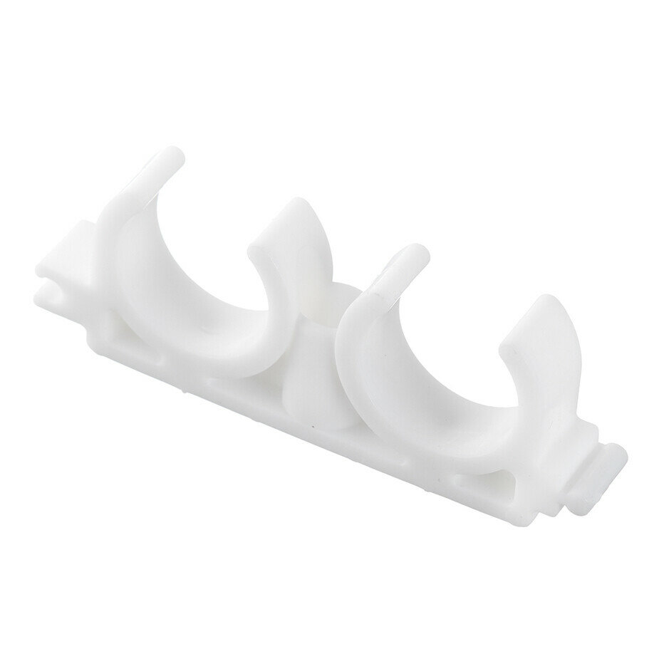 Фиксатор 25 мм для полипропиленовых труб двойной (20 шт.)