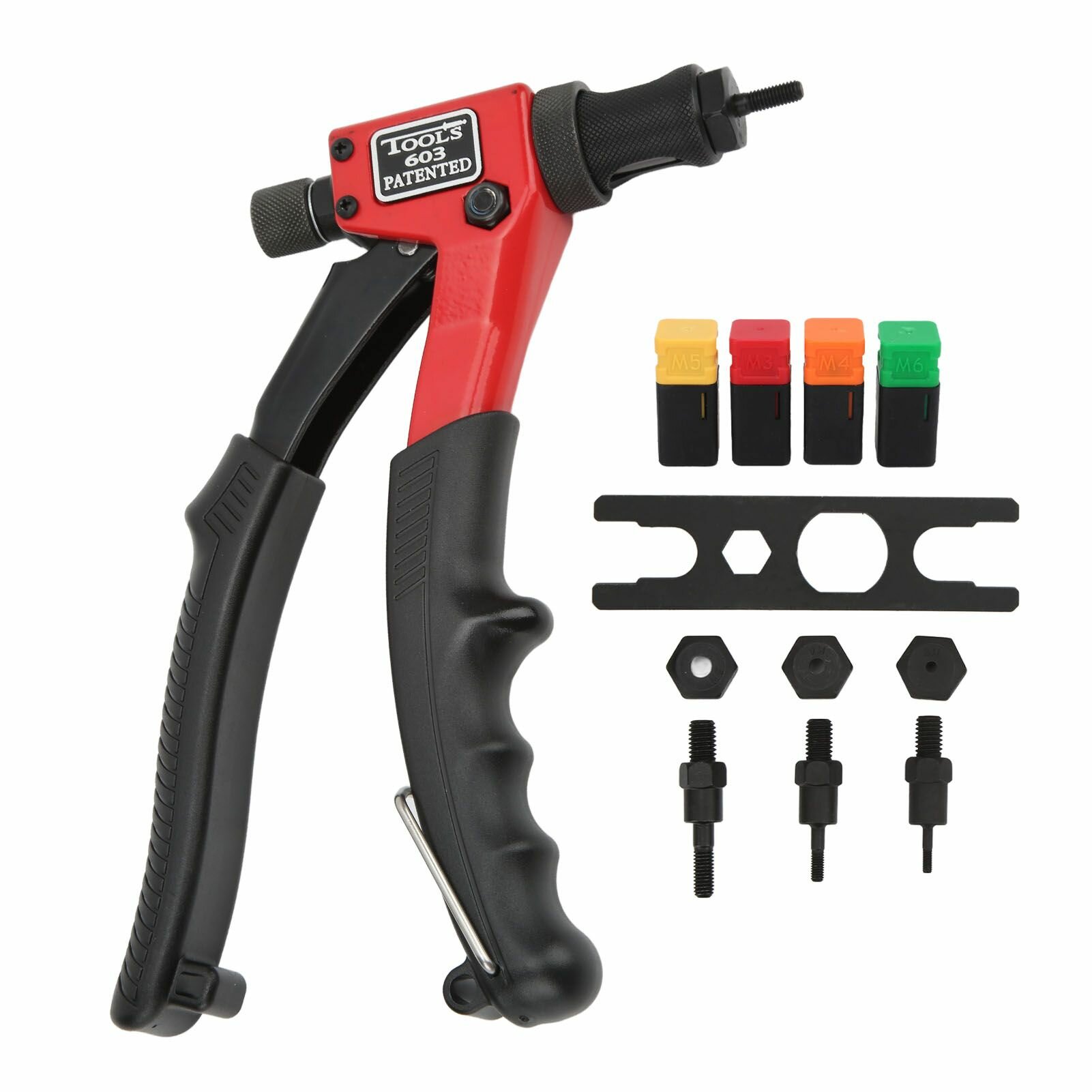 Универсальный набор для клепки гаек M3-M6 из высокопрочной стали