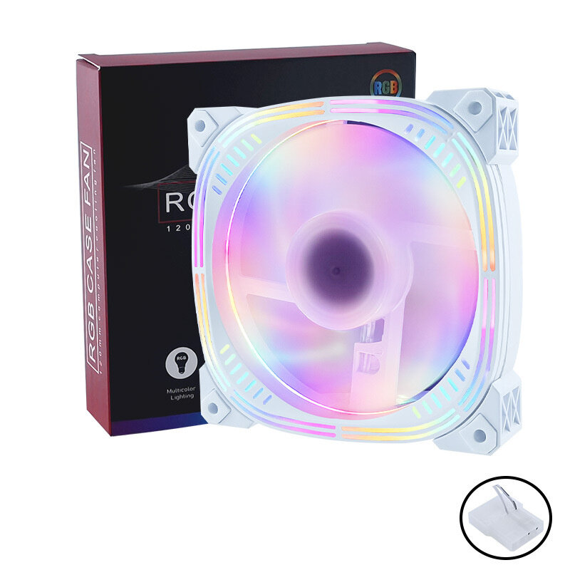 Бесшумный корпус радиатора с 4-контактным настольным вентилятором led1 диаметром 12 см в штучной упа