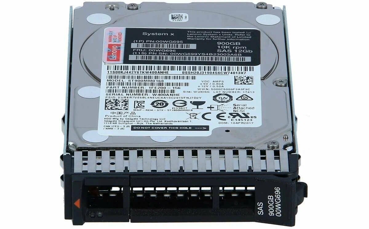 Жесткий диск Lenovo 00WG696 900 Гб SAS 2.5" 00WG695 00WG699 ST900MM0168