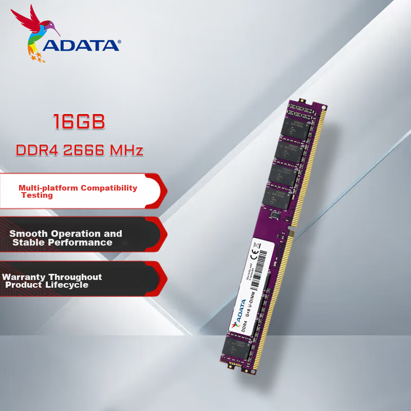 ADATA 16GB DDR4 2666MHz Оперативная память для настольного ПК, классическая модель Wanziqianhong Количество модулей