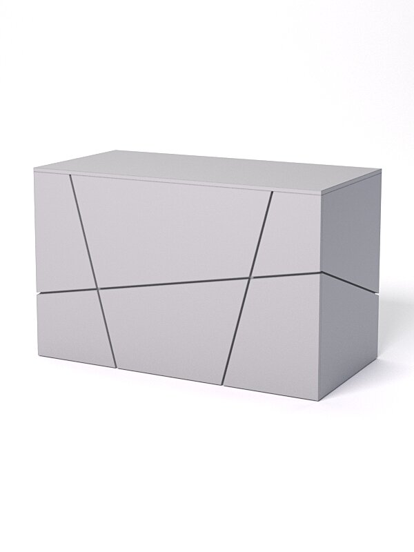 Стол руководителя №6, Серый. Производитель товара - компания Westcom.