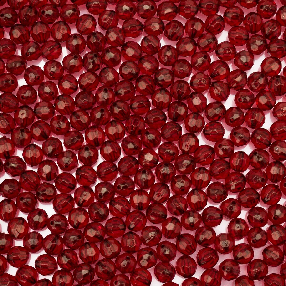 Бусины для рукоделия круглые акрил, 10 мм, 500 г, Astra&Craft (9 красный)