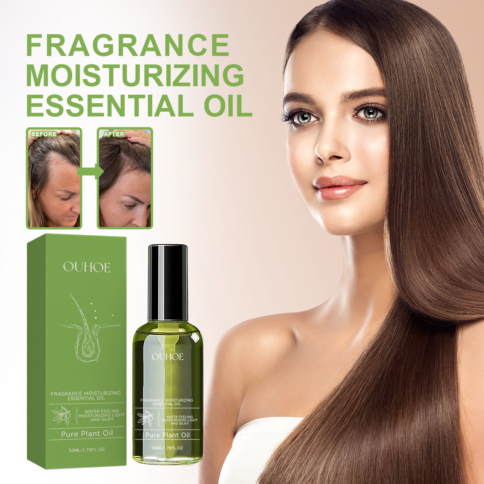 Эфирное масло для густых волос восстанавливает поврежденные волосы, делает их густыми, гладкими, увлажняет, питает и предотвращает выпадение.