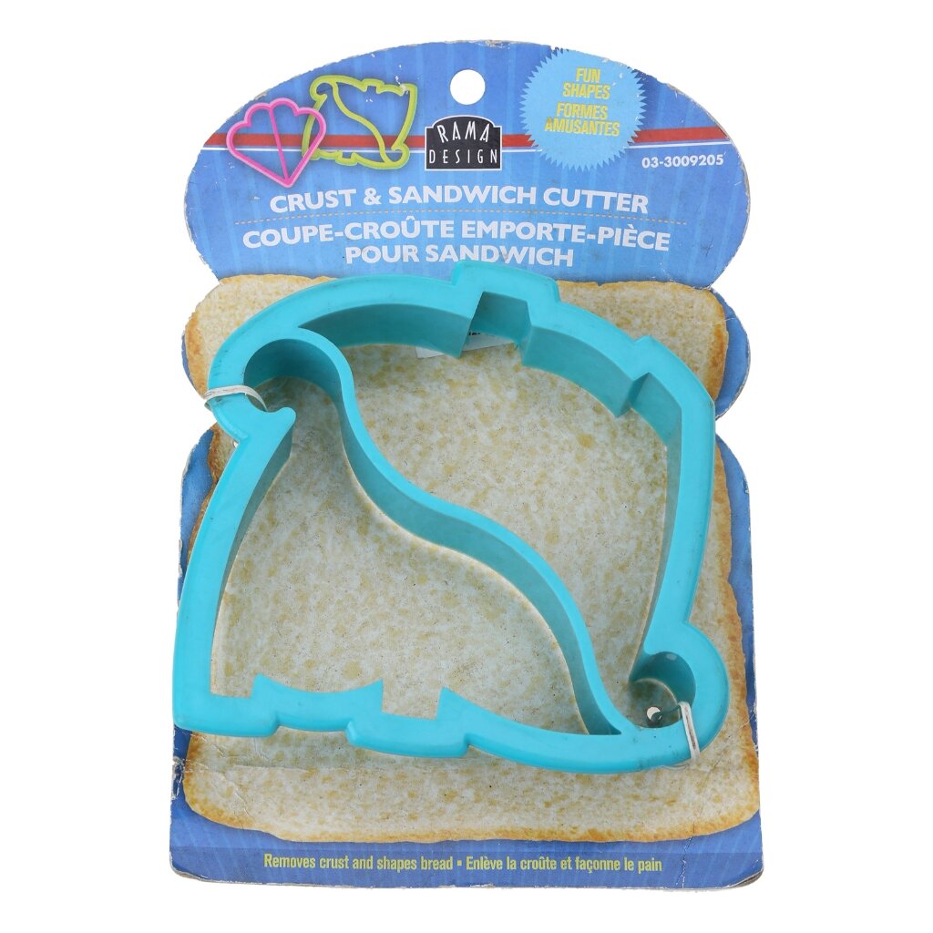 Форма для бутерброда (динозавр + пузырчатый пакет) пестрая