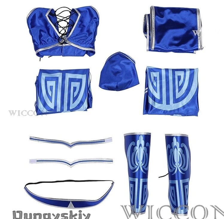 Косплей костюм Китана Милена Mortal Kombat S