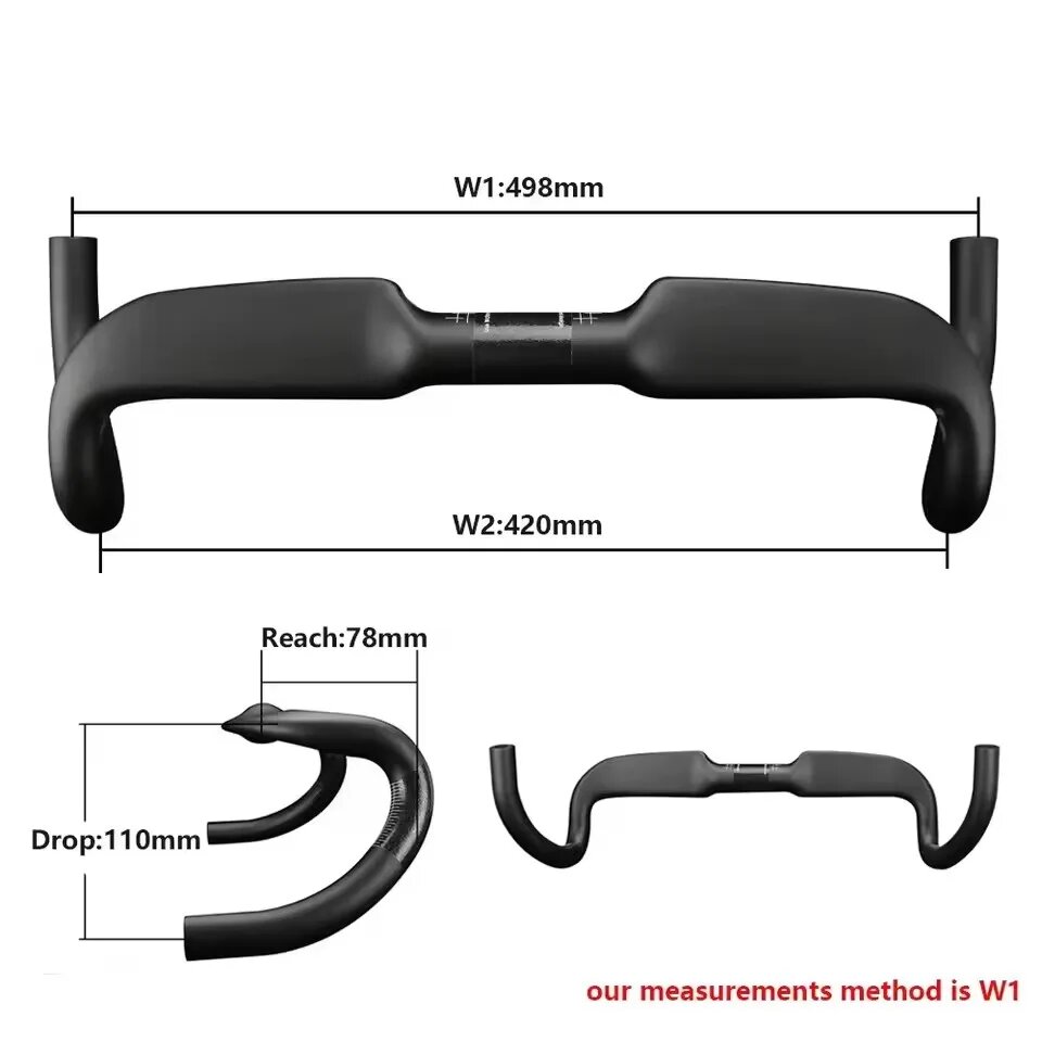 Руль для велосипеда RXL SL, 498mm, No Logo