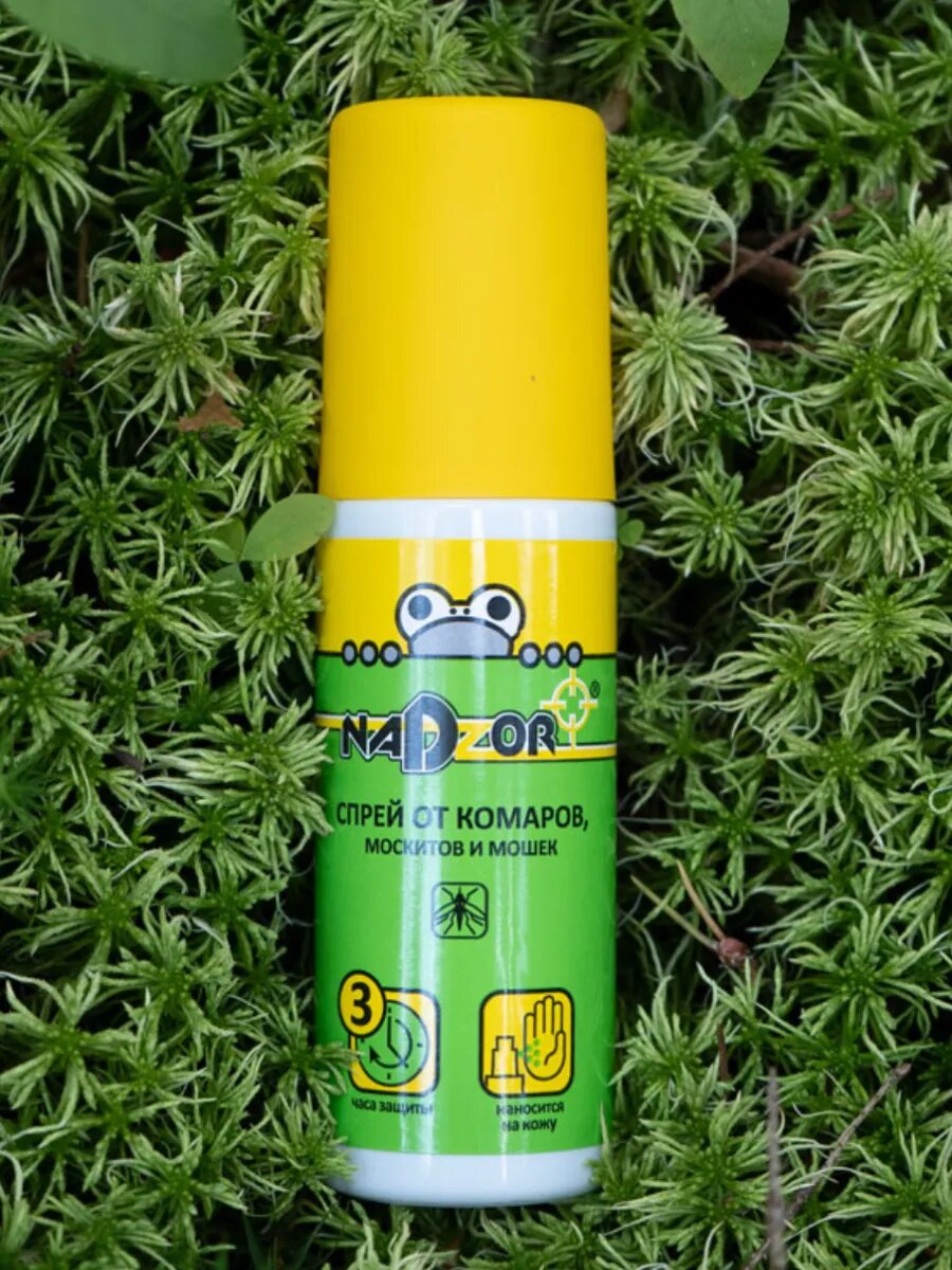 Nadzor средство от комаров и мошек, спрей репеллентный, 100 мл