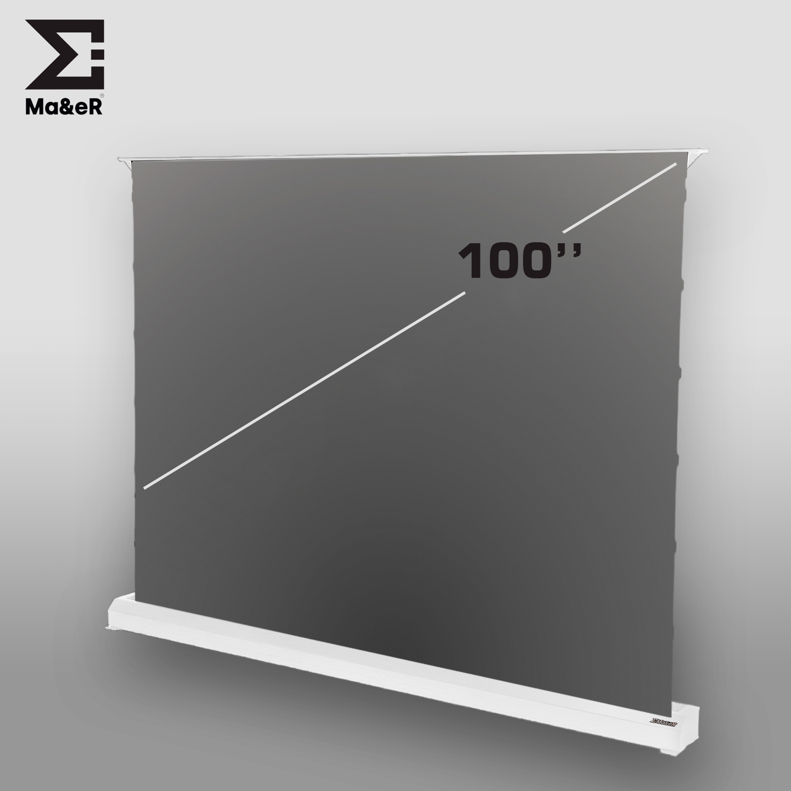 ALR Black Diamond 100" 16:9 Экран моторизированный напольный для проекторов