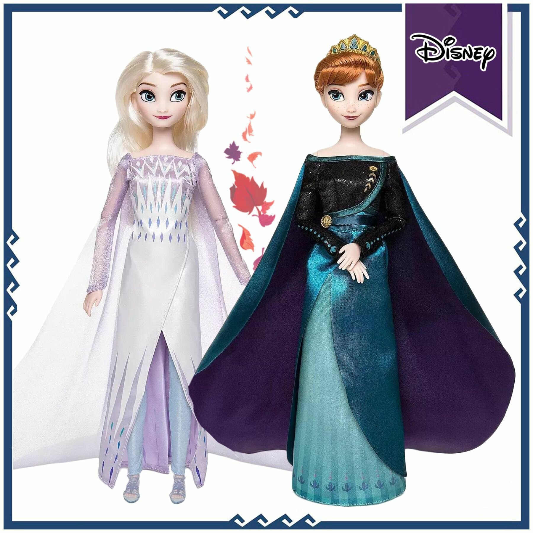 Классическая шарнирная кукла Дисней поющая Эльза Холодное сердце Disney