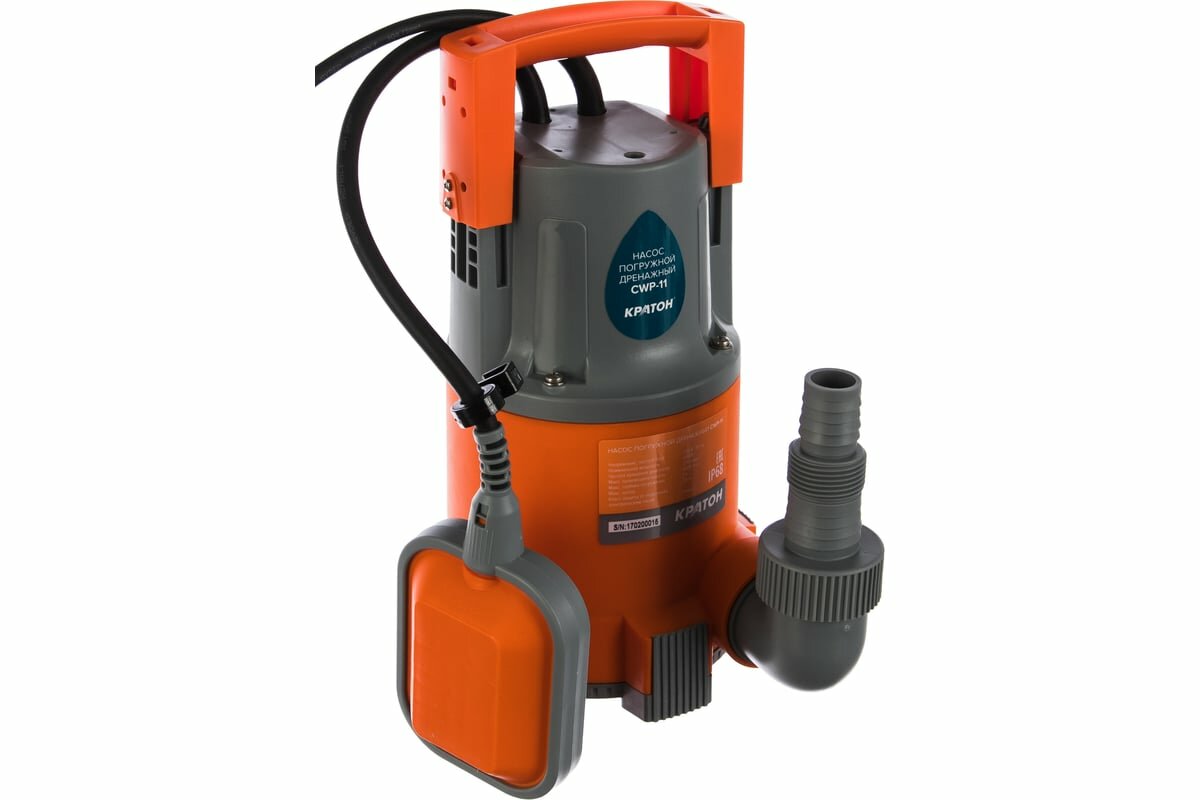 Насос погружной дренажный кратон для чистой воды СWP-11