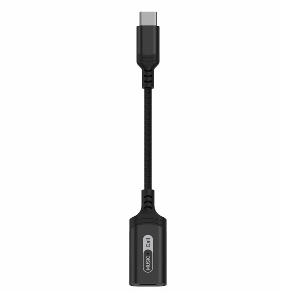 Адаптер для наушников Apple typec to lightning-черный