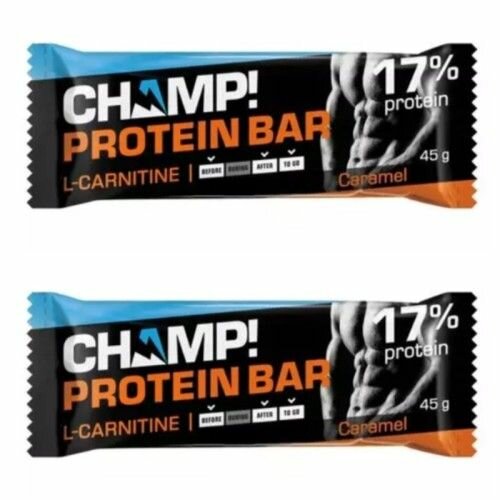Champ Батончик протеиновый, Карамельный, 45г, 2шт