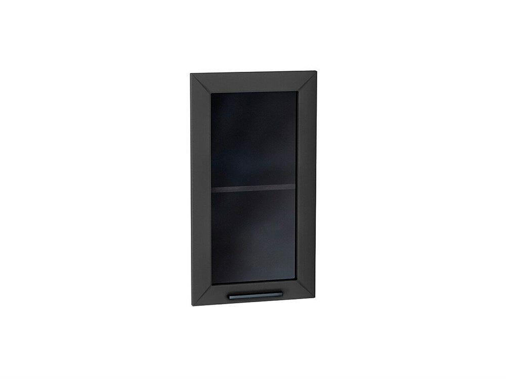 VVT Фасад Комплект фасадов Глетчер со стеклом для каркаса Ф-25 В400/ВУ590 Маренго Силк, МДФ/Стекло Маренго Силк, 712*396*16