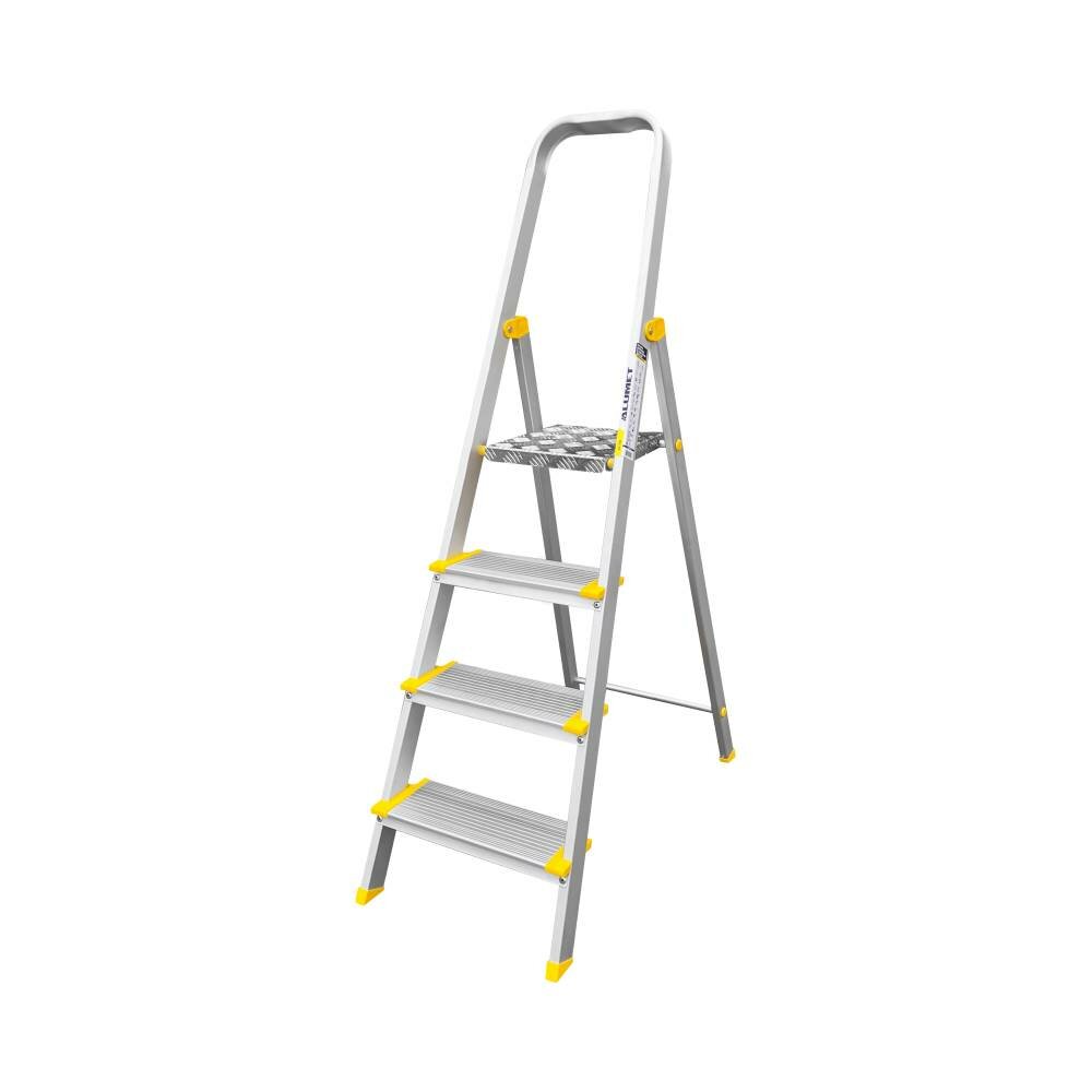 Стремянка С Анодированным Покрытием Alumet Серии As 4 Широкие Ступени, Рабочая Высота 2.81 М, Нагрузка 150 Кг.