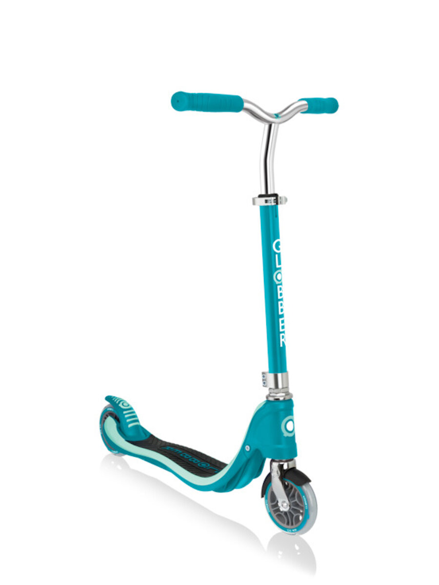 Детский самокат Globber FLOW 125 V2, двухколесный, нескладной - Teal