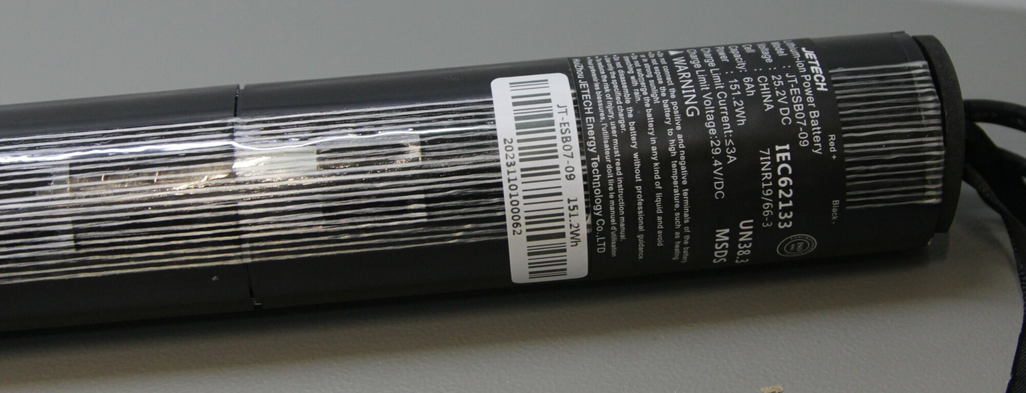 АКБ JetTech JT-ESB07-09 (18650 7S3P)24V_6,6Ah/158Wh REV 1 и REV-6 HF5.5-6-BK для Электросамокат Digma HF5.5-6 6000mAh черный