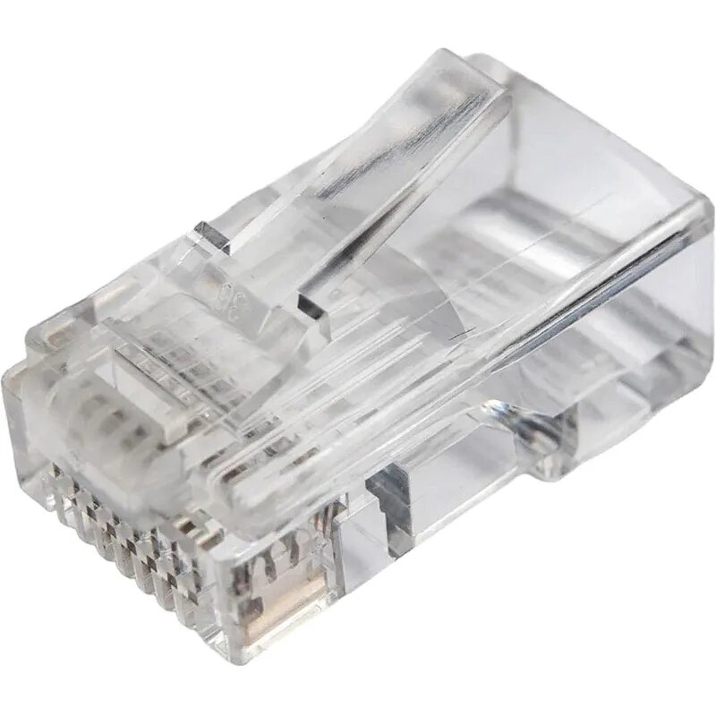 Коннектор TWT TWT-PL45-8P8C RJ45 UTP 8P8C, универсальный, cat.5e, 100шт/уп 2134568