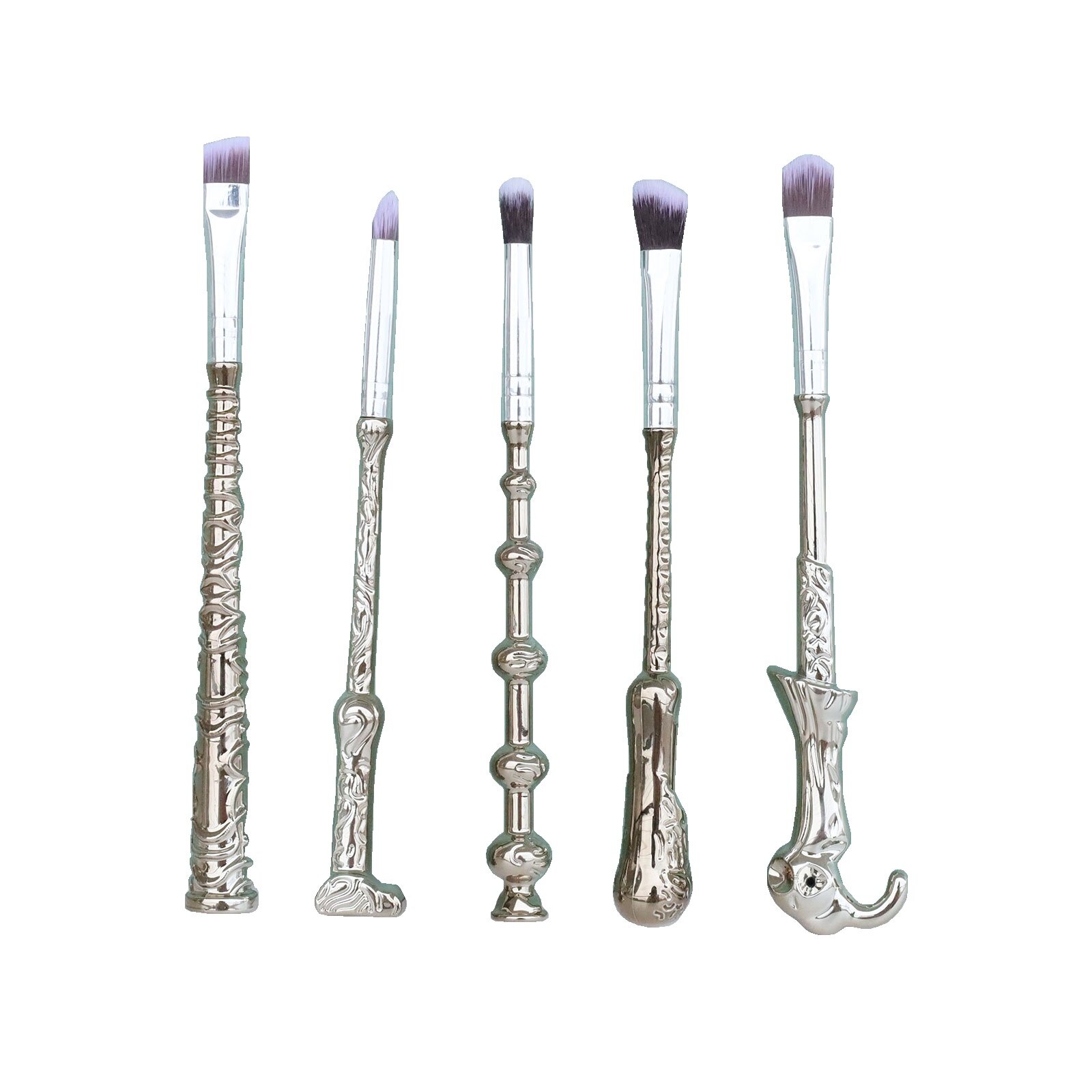 Набор кистей для макияжа Волшебные палочки Гарри Поттер 5 шт (пластик)
