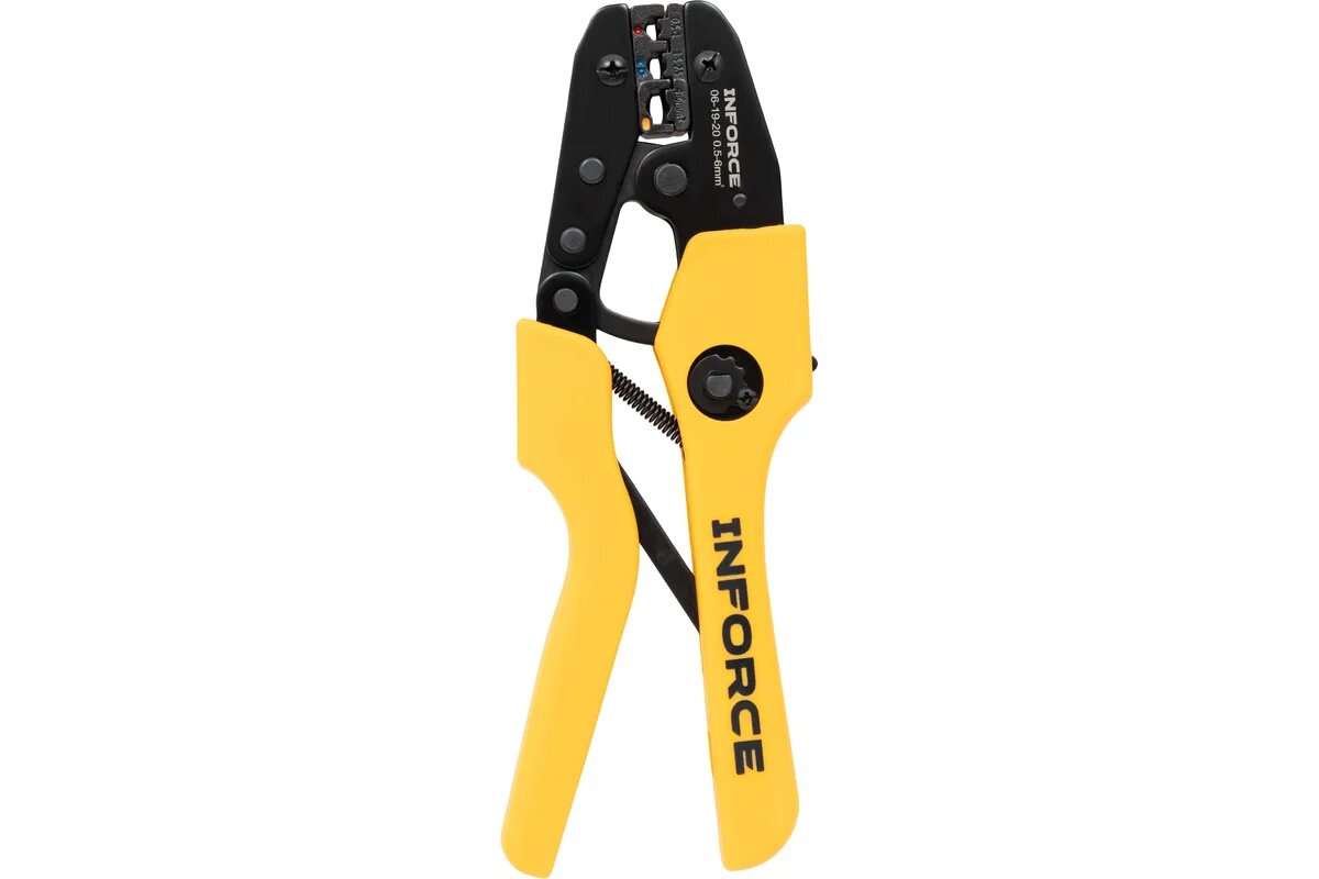 Пресс-клещи Inforce для обжима наконечников 0,5-6 мм², серийная модель 06-19-20