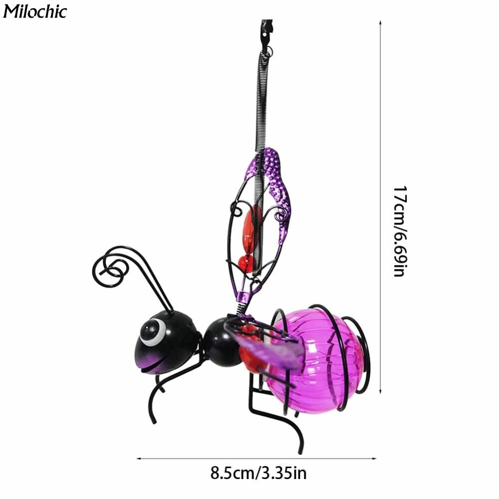 Светильник декоративный "Муравьи с крыльями", уличный, для сада, 17 см, металлический