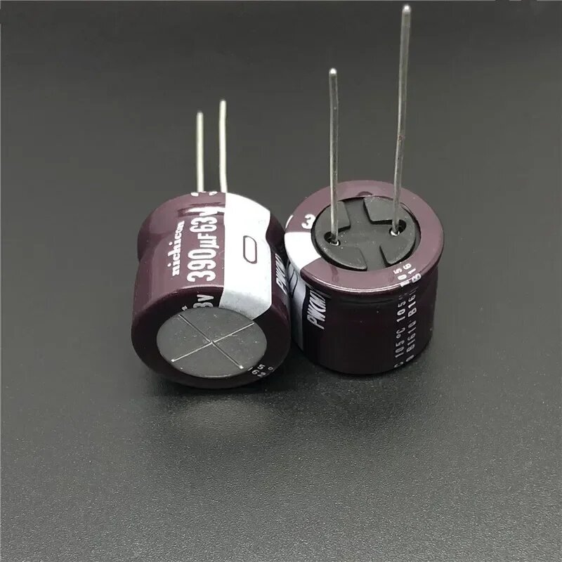 NICHICON PW, 390 мкФ 63В, конденсаторы, 20шт