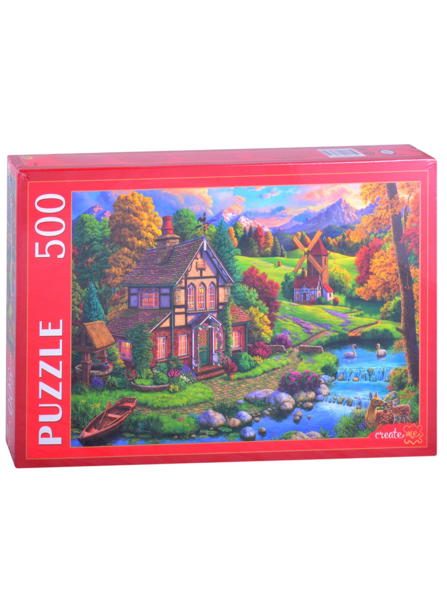 Пазл 500 Сказочный домик в горах (П500-6985)