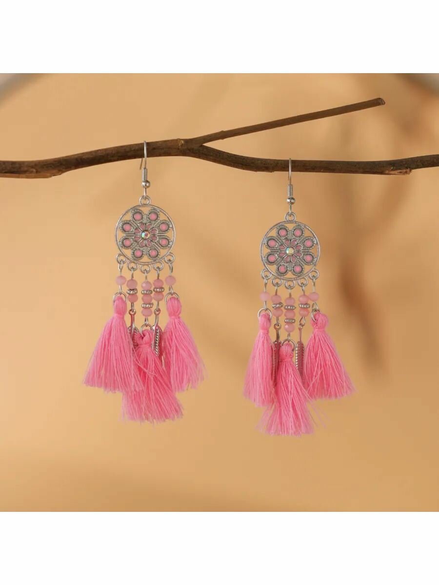 Серьги, искусственный камень