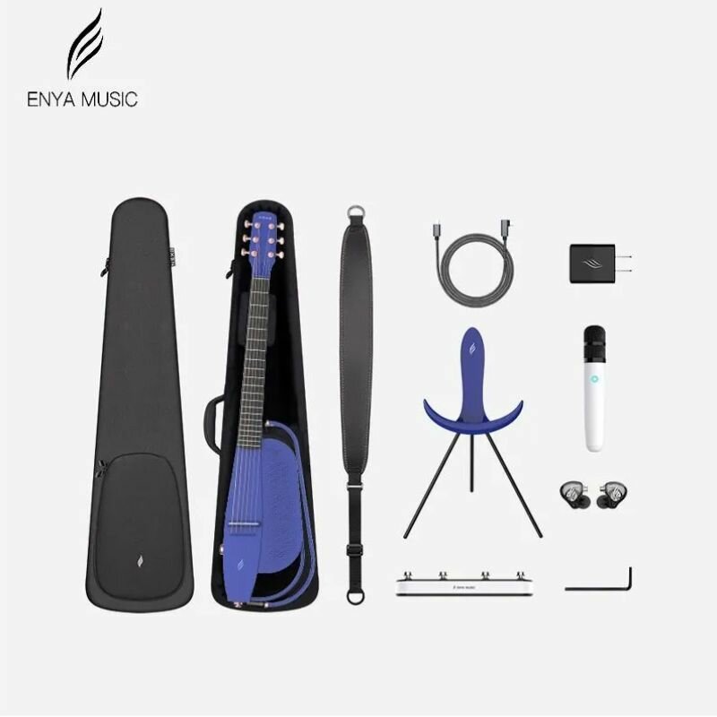 Enya NEXG 2 purple carbon fiber smart guitar 38-дюймовая съемная дорожная гитара со встроенным динамиком