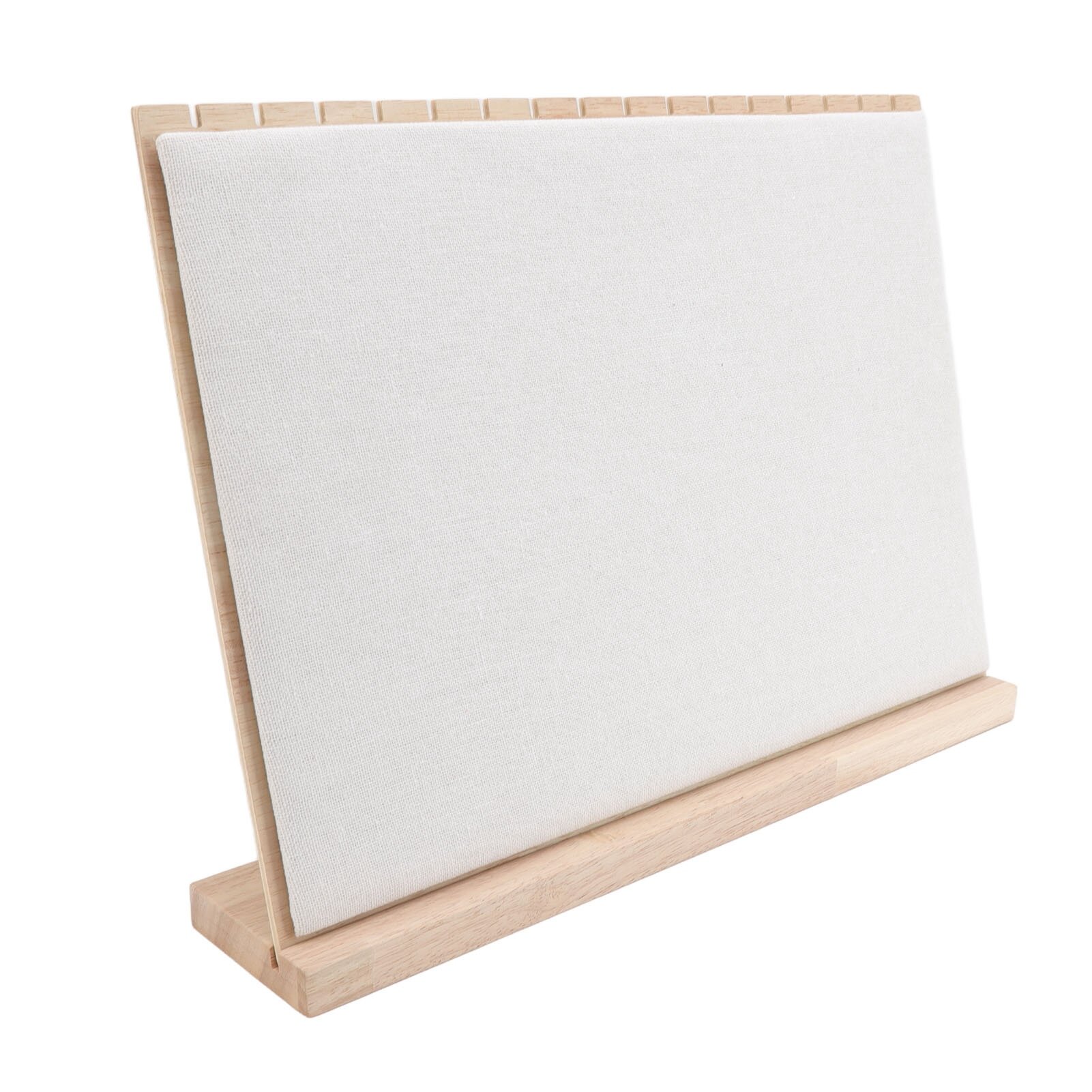 Деревянная стойка для ювелирных изделий, 16 слотов, съемная L-образная стойка для ожерелий, прочная конструкция для организации дома и ювелирного магазина