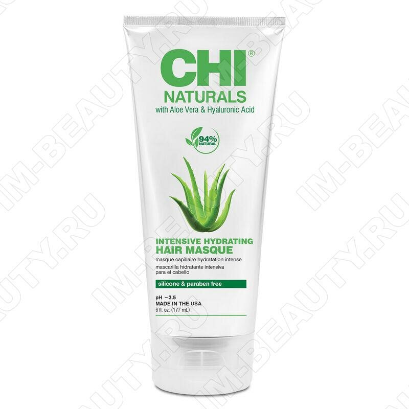 Маска для волос CHI NATURALS, с алоэ и гиалуроновой кислотой, 177мл
