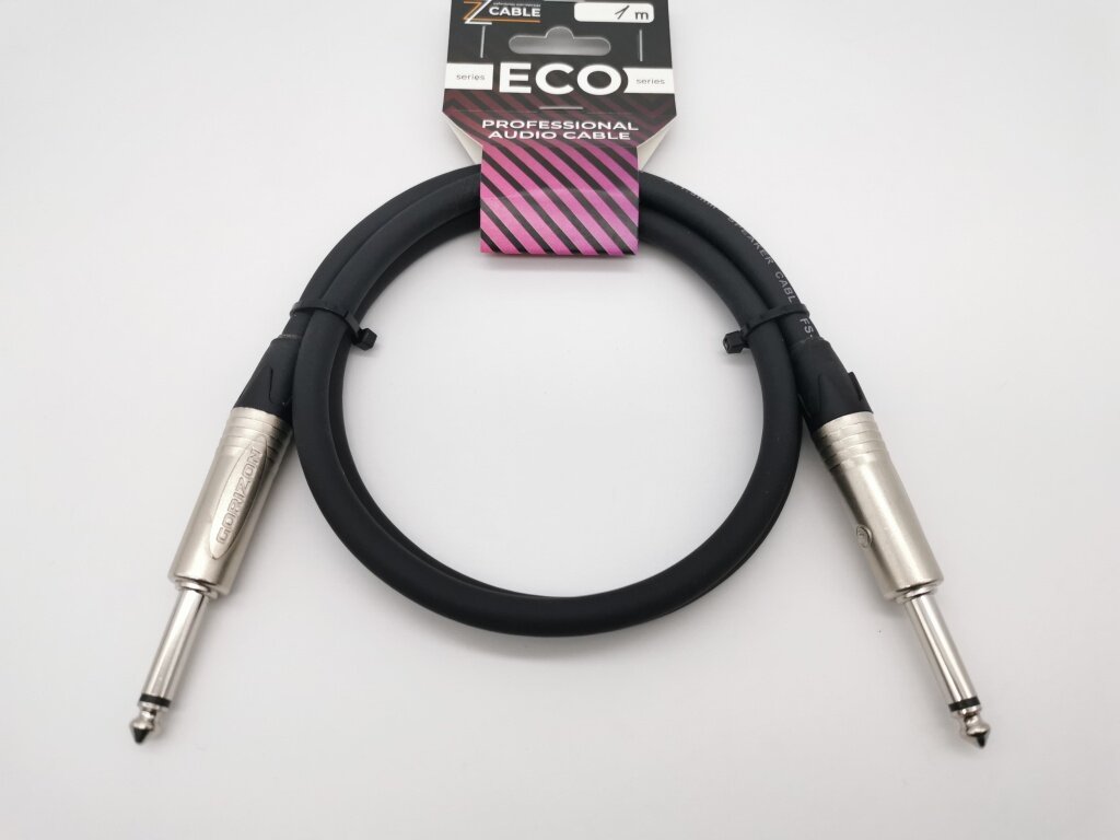 E20-J-J-0100-0 Акустический кабель 6.3мм, 1м, ZZcable