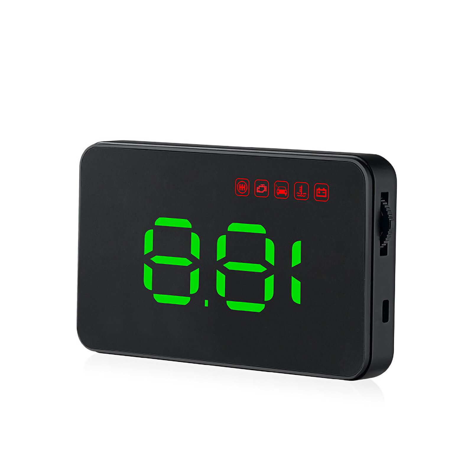 Универсальный автомобильный HUD-проектор с цифровым дисплеем и зеленой подсветкой для лобового стекла (OBD Smart Gauge)