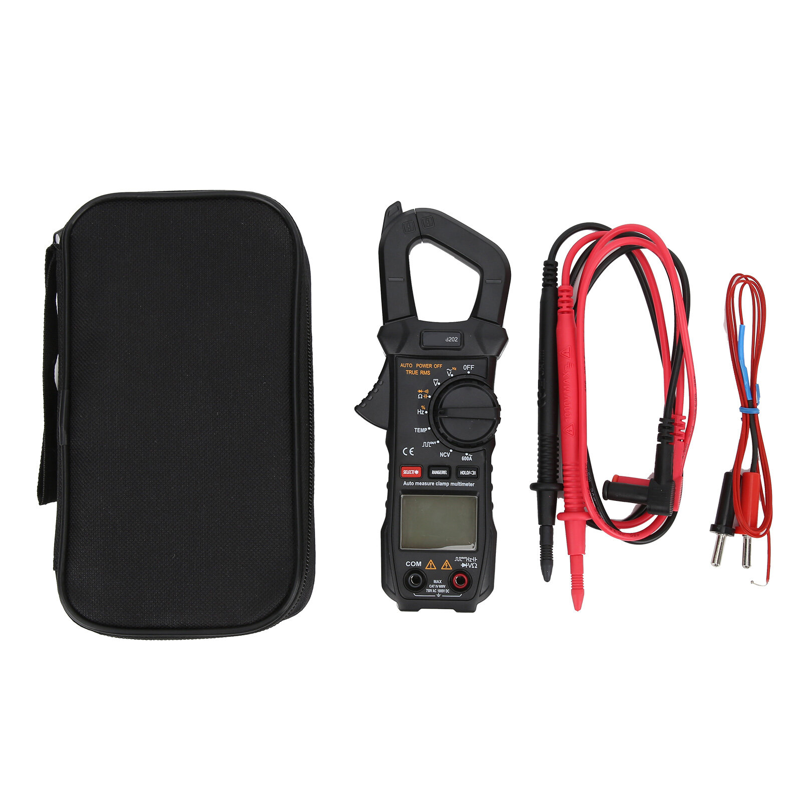 Цифровой клещевой измеритель ET8202, измерение емкости, истинное среднеквадратичное значение, ЖК-дисплей, высокая точность, автоматический мультиметр.