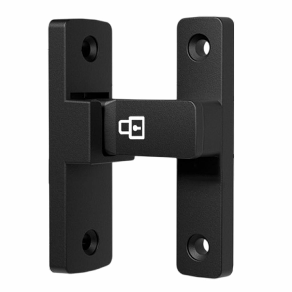 Светящийся болт, внутренняя дверная пряжка без перфорации-плоская пряжка песочно-черного цвета