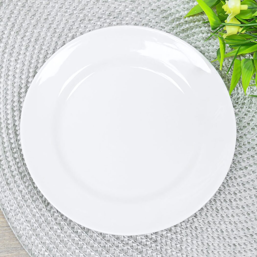 Тарелка фарфоровая 170 мм, форма «Идиллия», серия HoReCa, белая, для профессиональной сервировки