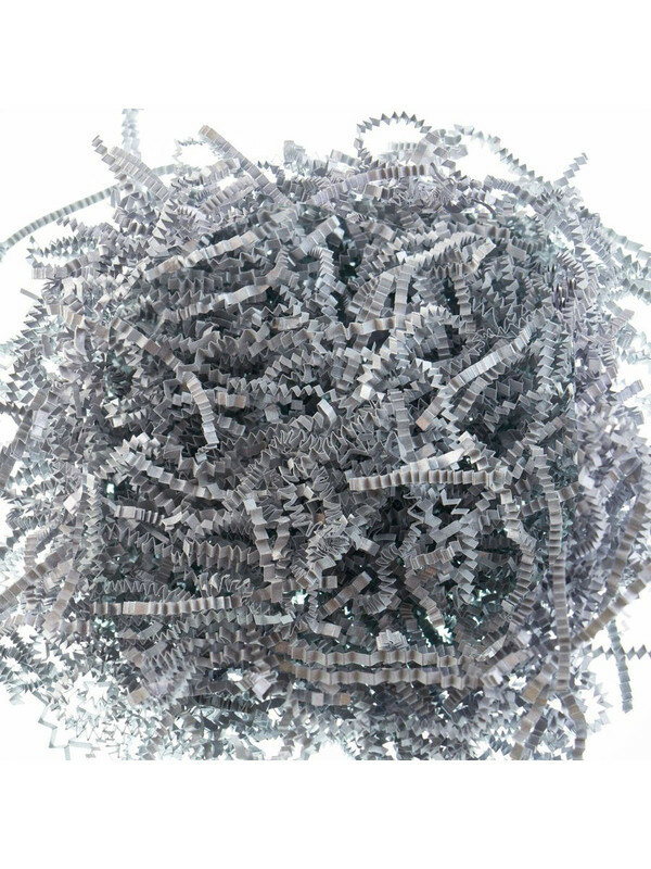 Наполнитель бумажный 50 г, дизайнерский, настоящее серебро