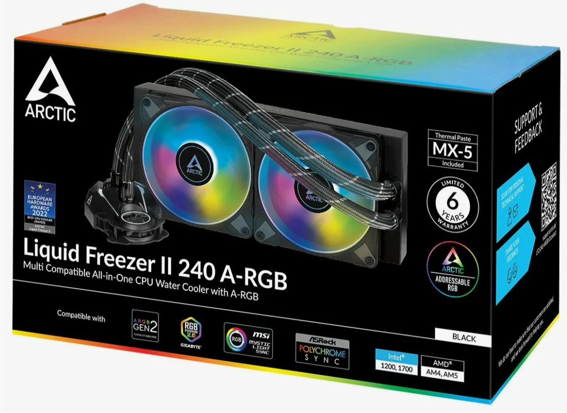 Система охлаждения Arctic Cooling Liquid Freezer II-240 A-RGB Black