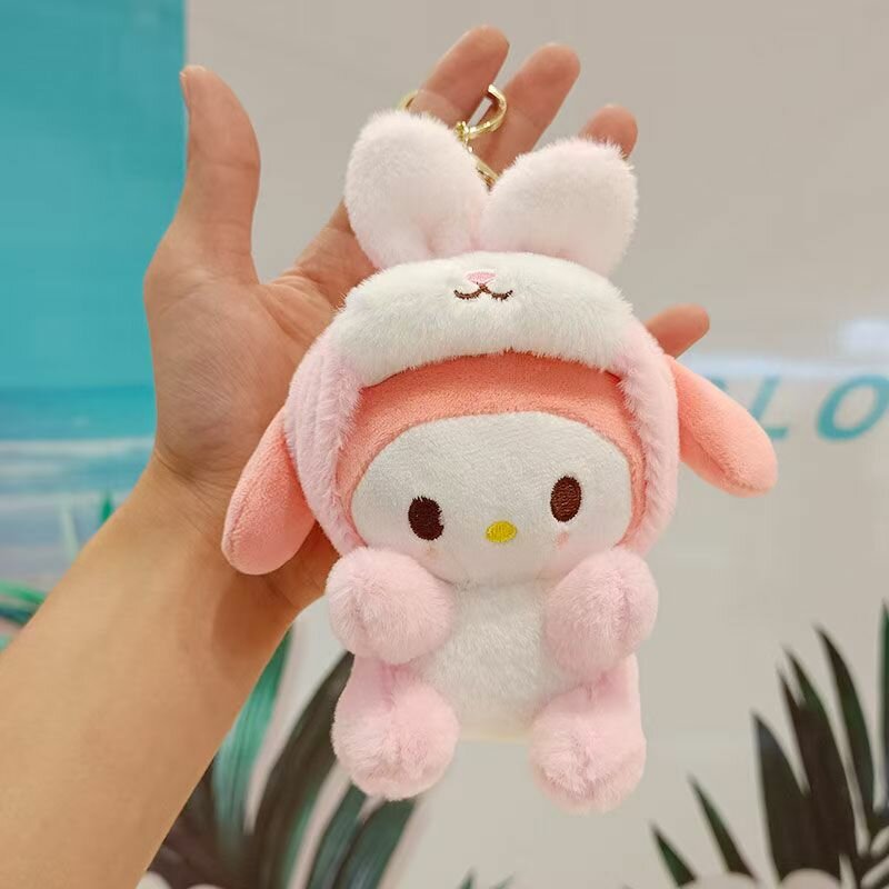 Кукла Pink Melody, брелок, кукла-подвеска, кукла Sanrio, высота 15 см