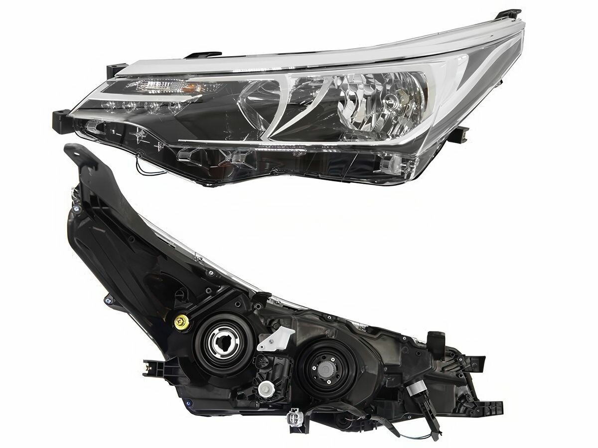 Фара левая, с электрокорректором для Тойота Королла арт ST21211BNL SAT