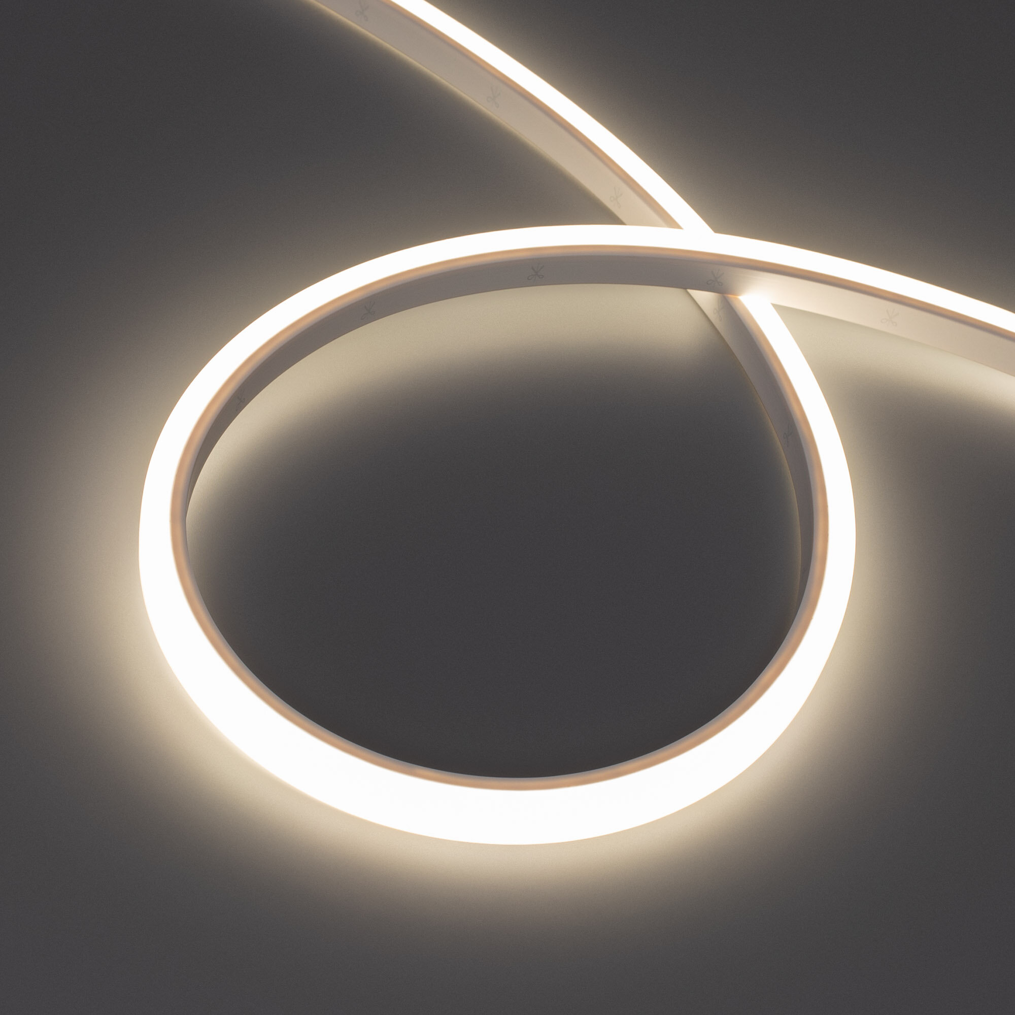 Лента герметичная WAVE-TOP-PU-A144-10x10mm 24V Day4000 (5 W/m, IP68, 3m, wire x1) (Arlight, Вывод боковой, 3 года) 05259