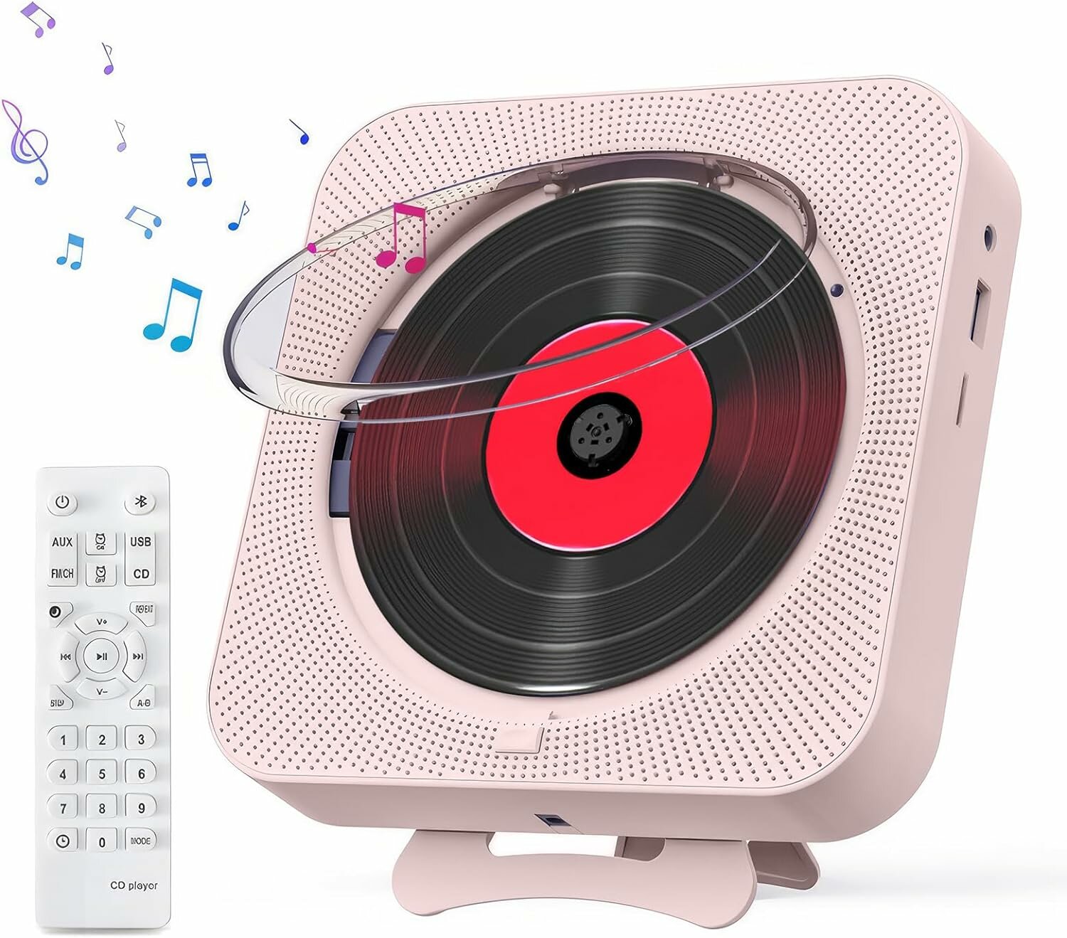 Портативный Bluetooth CD-плеер с дистанционным Управлением CD-R CD-RW MP3 WMA и WAV,