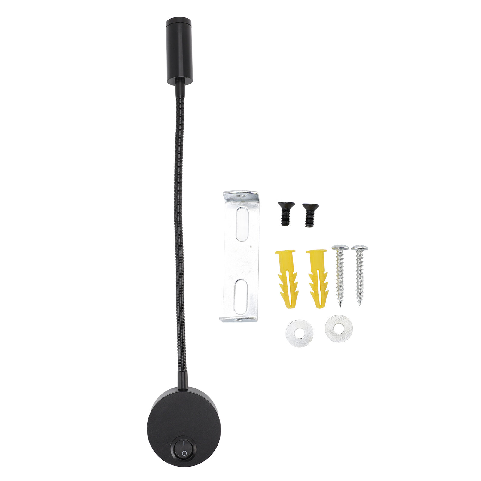 Светодиодный настенный светильник для чтения 3 Вт 3000 К современный 360-градусный прикроватный светильник на гусиной шее для спальни