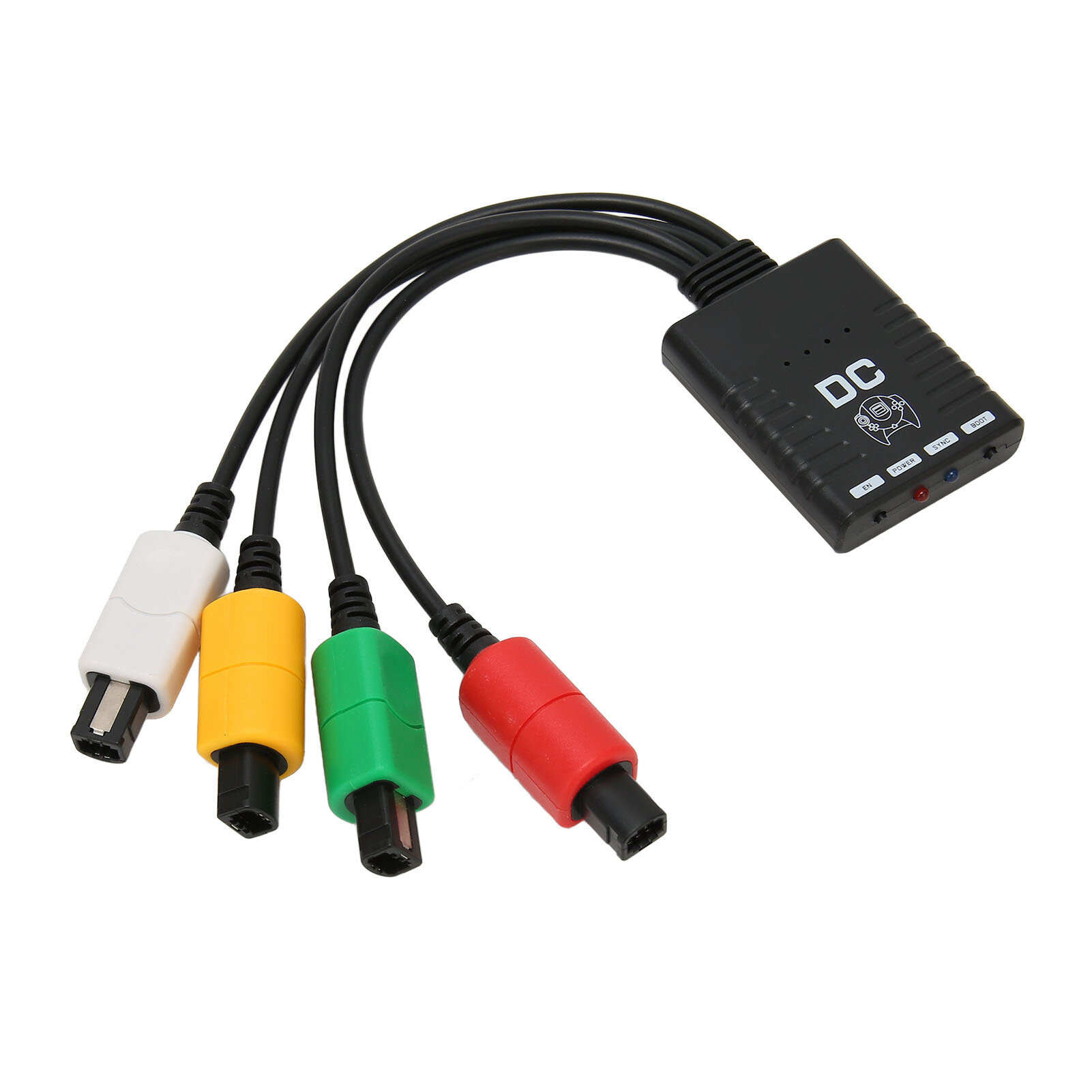 Адаптер беспроводного контроллера, конвертер Bluetooth-контроллера на 4 игрока для консоли Sega DC для PS5, 8bitdo, Wii